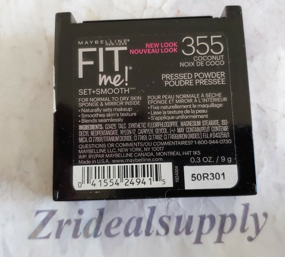 2 Maybelline Fit Me Pressed Powder Shade 355 Coconut for sale online | eBay