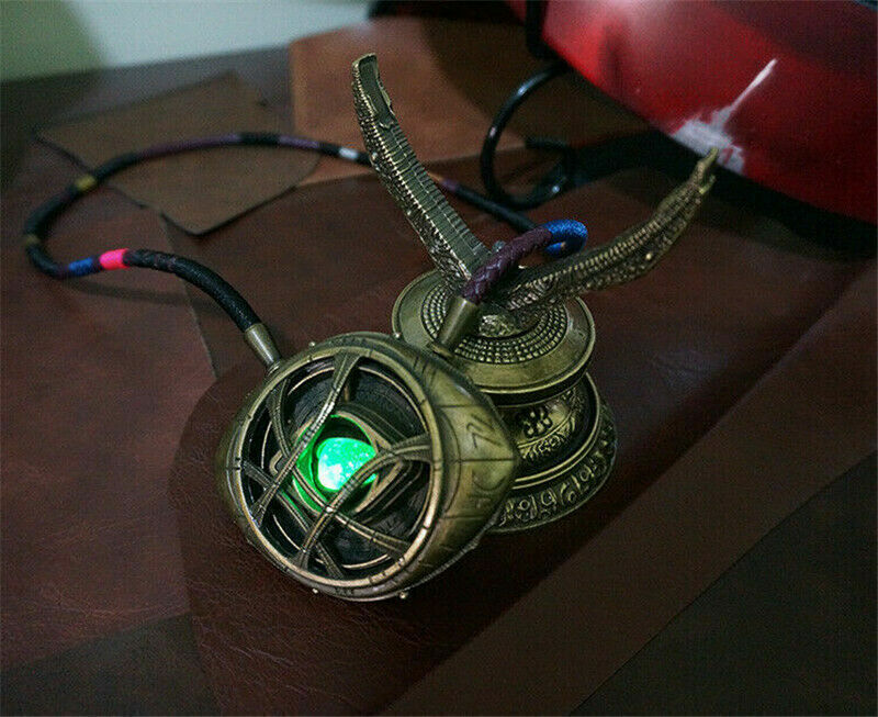Dr. Strange Eye Of Agamotto On Stand 1:1 Metal LED Light Movie Cosplay ...