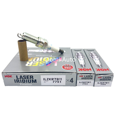 Set of 6 NGK 7751 Genuine Authentic Laser Iridium and Platinum Spark ...