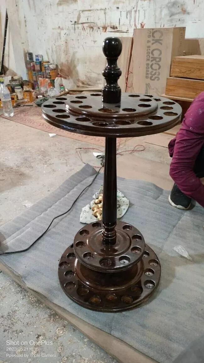 Designer Heavy Stand Wooden Storage Rack for Walking … - Gem