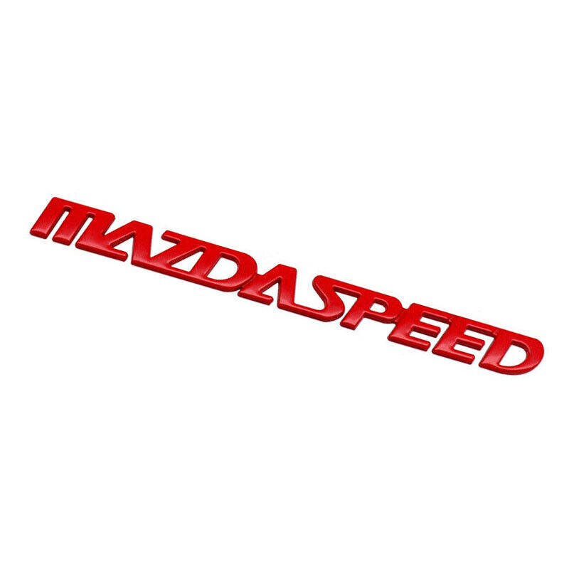 3D Metal Red Car Trunk Lid Badge Emblem Sticker for Mazda 3 MAZDASPEED ...