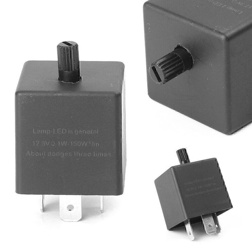 12V DC 3-Pin Flasher Relay Car Motorcycle Turn Signal LED Light Bulb ...