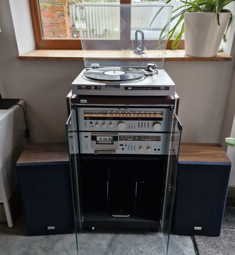 Sansui Stereo Stacking HiFi Separates System, Speakers, Cabinet ...