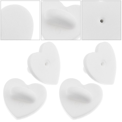 100 Pcs Rubber Pin Badge Backs Brooch Base Creative Cap DIY Accessories ...