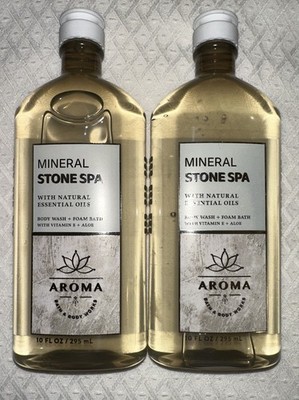 Bath & Body Works Aroma Mineral Stone Spa Body Wash Foam Bath Set Of ...