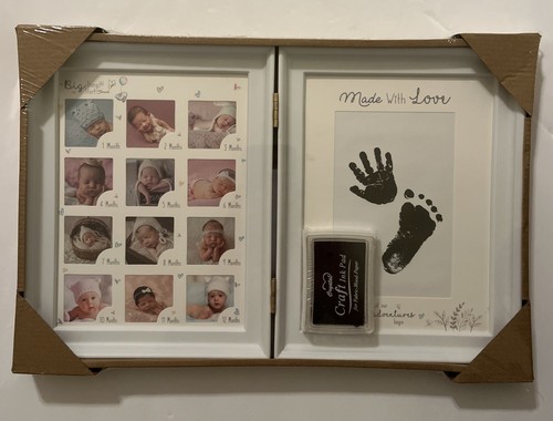 Baby Prints Newborn Handprint and Footprint Picture Frame | eBay
