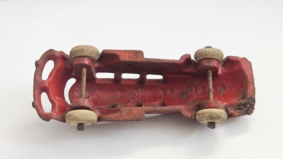 Vintage 1930's Hubley Futuristic Rocket Streamline Bus Red Vtg Rubber ...