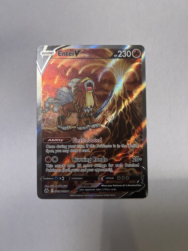Crown Zenith Entei V GG36, Suicune V GG38, Raikou V GG 41 Bundle, Cards ...