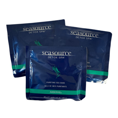 Arbonne Detox Purifying Sea Soak SeaSource Spa 3 Packs Sample Size 1.65 ...