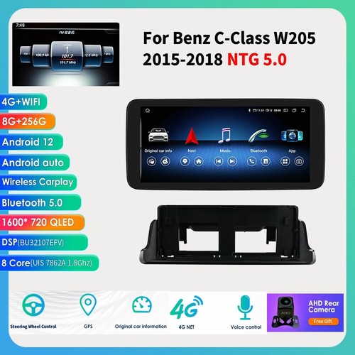 For Benz C-Class W205 NTG5.0 10.33'' Android 12 8+256GB Car Radio GPS ...
