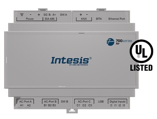 Intesis multi-brand AC interface with KNX, BACnet Modbus RTU/TCP ...