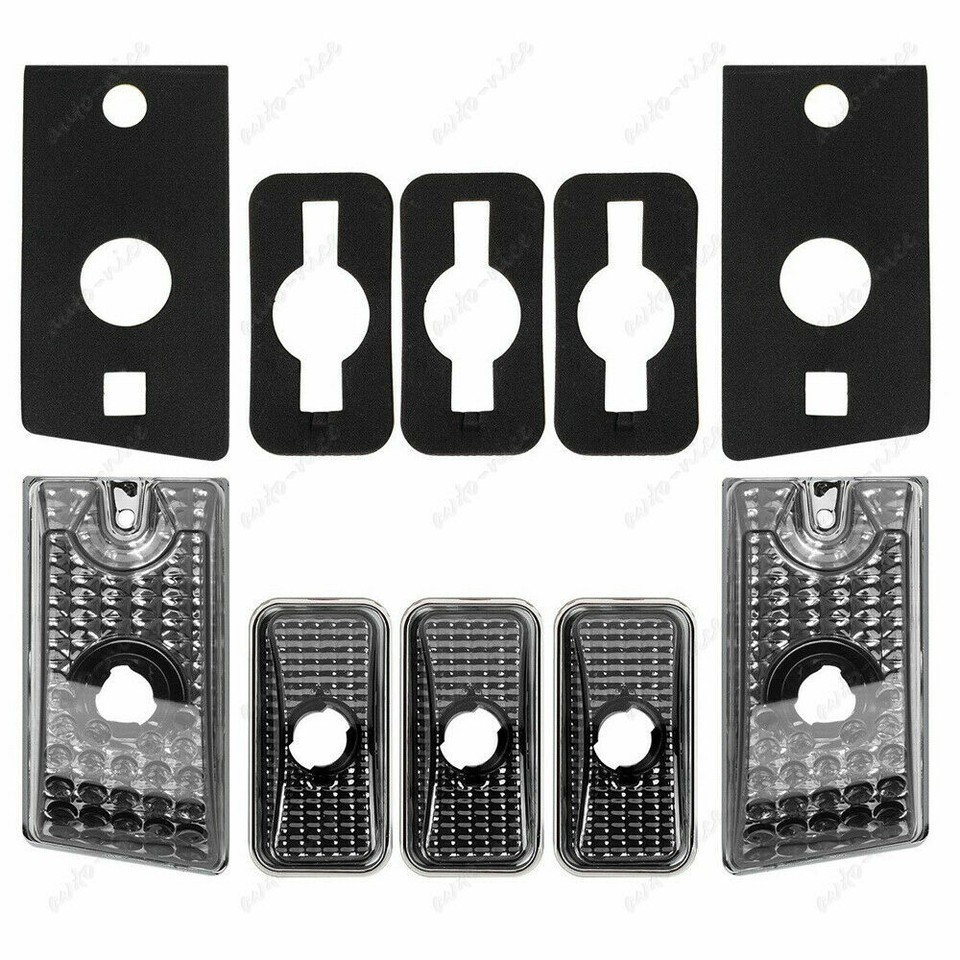 5x Smoke Roof marker light W/ Amber Bulbs LED for Hummer H2 Truck SUV ...