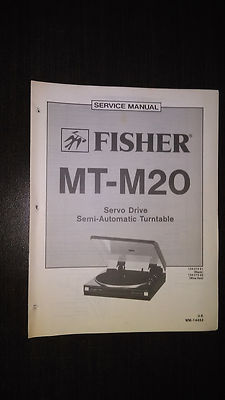 Fisher mt-m20 Service Manual original repair book stereo turntable ...