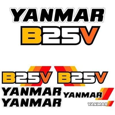 Yanmar B25V decal aufkleber sticker adesivo set | eBay