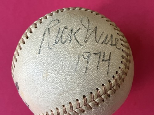 RICK WISE SIGNED AUTOGRAPHED BASEBALL! Phillies, Cardinals, Red Sox! | eBay