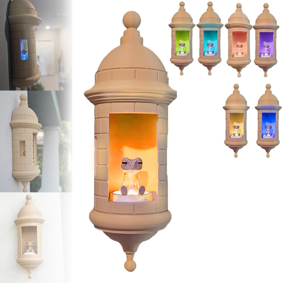 Puerto Rican Garita Wall Coqui Lamp Handmade 3D Printed LED Night Light ...