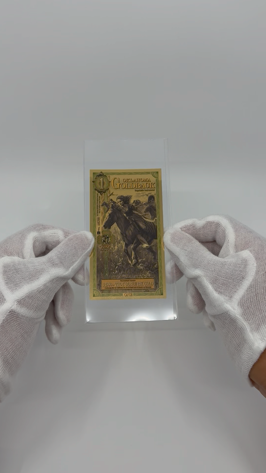 2025 Oklahoma 1 Goldback *ALPHA SERIES* (Perseverantia, Perseverance ...