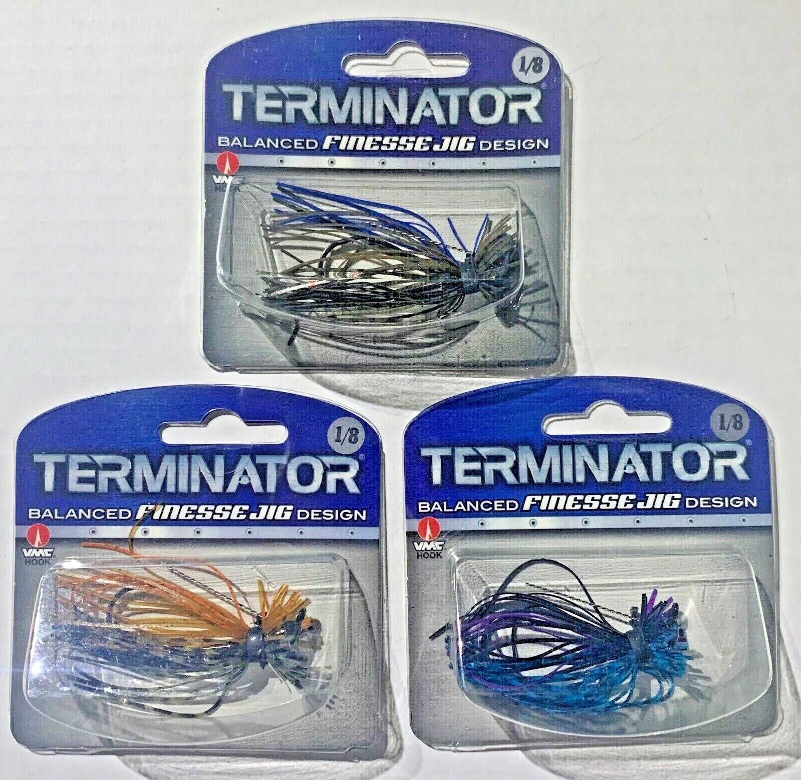 Terminator Finesse Jig Blue Olive Green Pumpkin Black Purple 1/8oz ...