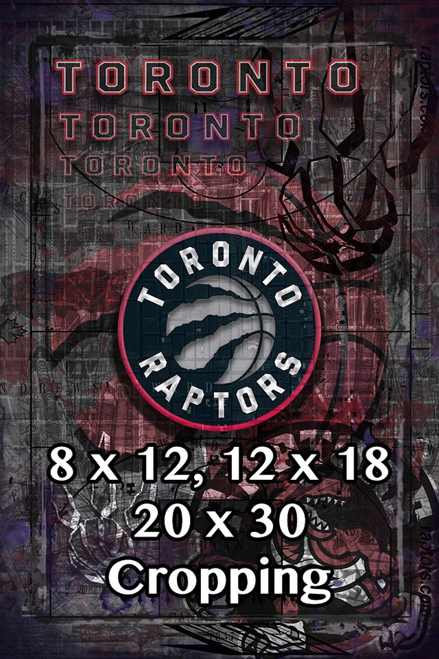 TORONTO RAPTORS Poster, Toronto Raptors NBA Basketball Print Free ...