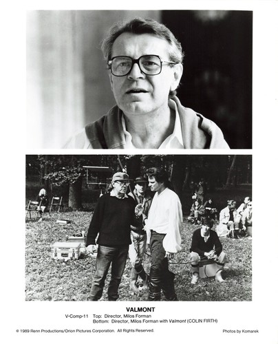 Valmont 1989 Movie Photo 8x10 Colin Firth Milos Forman Press Portrait ...