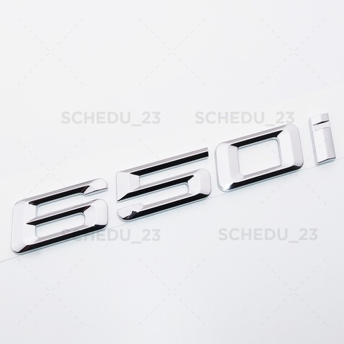 For BMW 650i Chrome Letter Logo Emblem Badge Trunk Lid M Performance ...