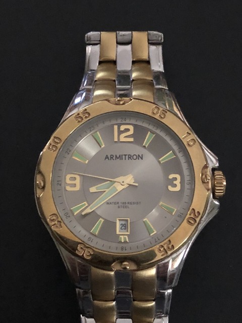 Armitron Mens 20/4963TT Two Tone Watch 165 Ft Water Resistant - Running ...