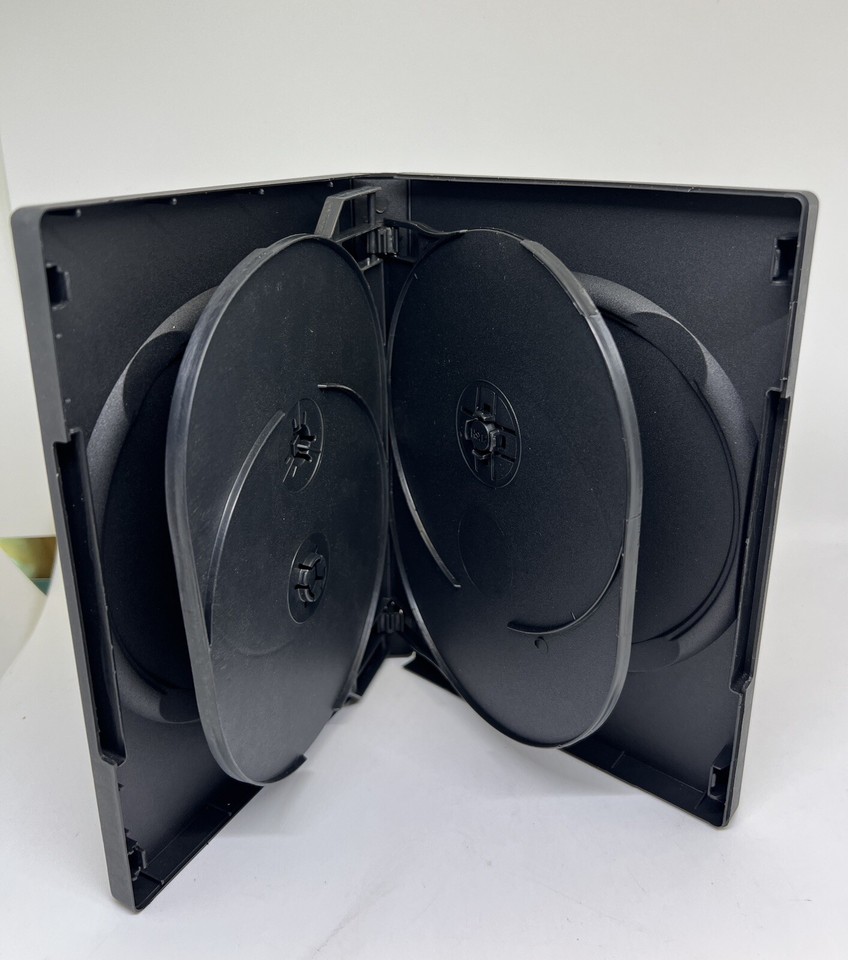 2 PCS 22mm 5 Disc DVD Cases With Sleeve, Black, PP-5B22-P | eBay