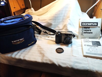 Olympus CAMEDIA C-3000 Zoom 3.3MP Digital Camera w/Bag, Remote - Ending ...