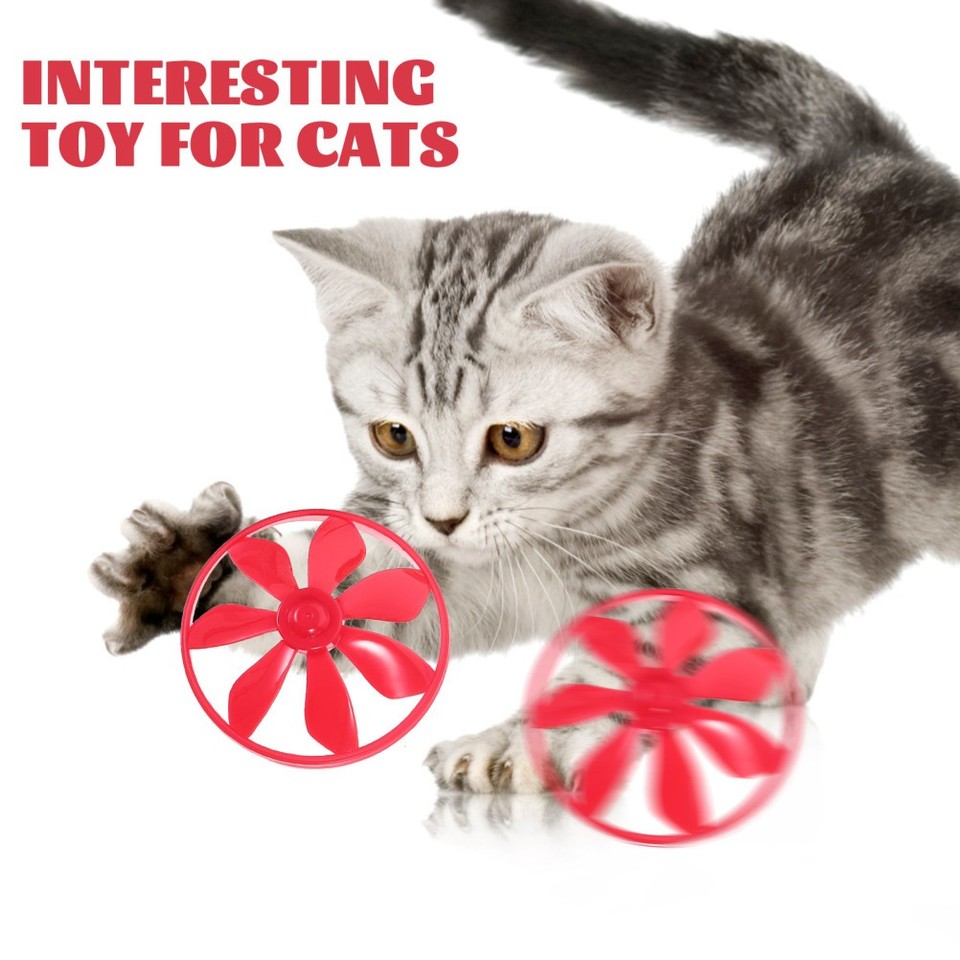 2pcs Flying Disc Saucer Launchers Cat Fetch Toys Cats Exercising Toys ...