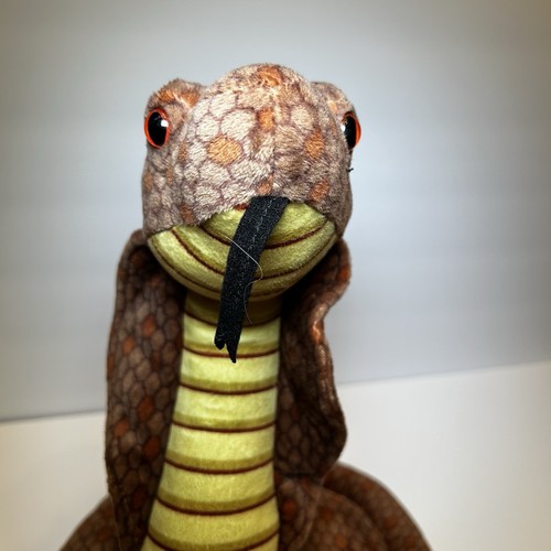 Wild Republic Plush Snake King Cobra Brown Stuffed Animal 14” Loose ...