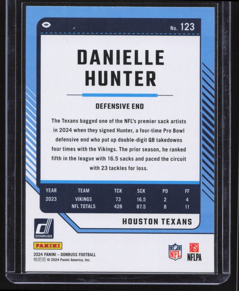 2024 Donruss #123 Danielle Hunter Press Proof Green | eBay UK