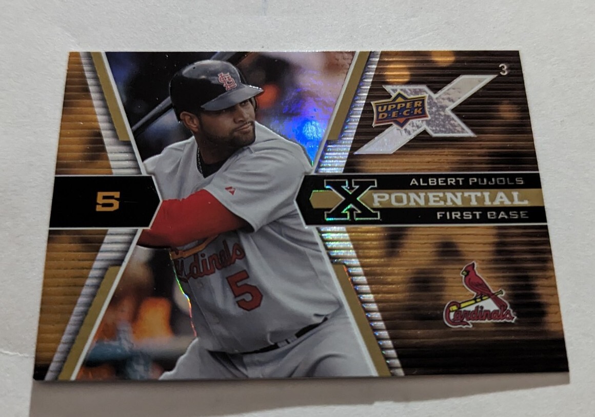 2008 Upper Deck ALBERT PUJOLS REFRACTOR XPONENTIAL 3 X3-AP CARDINALS ...