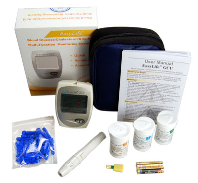 Gout Test Kit Easy Life Uric Acid Glucose, & Cholesterol digital meter ...