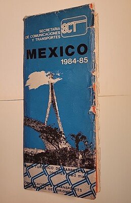 1984-1985 MEXICO Tourist Road Highway Map-SCT Mapa Turismo | eBay