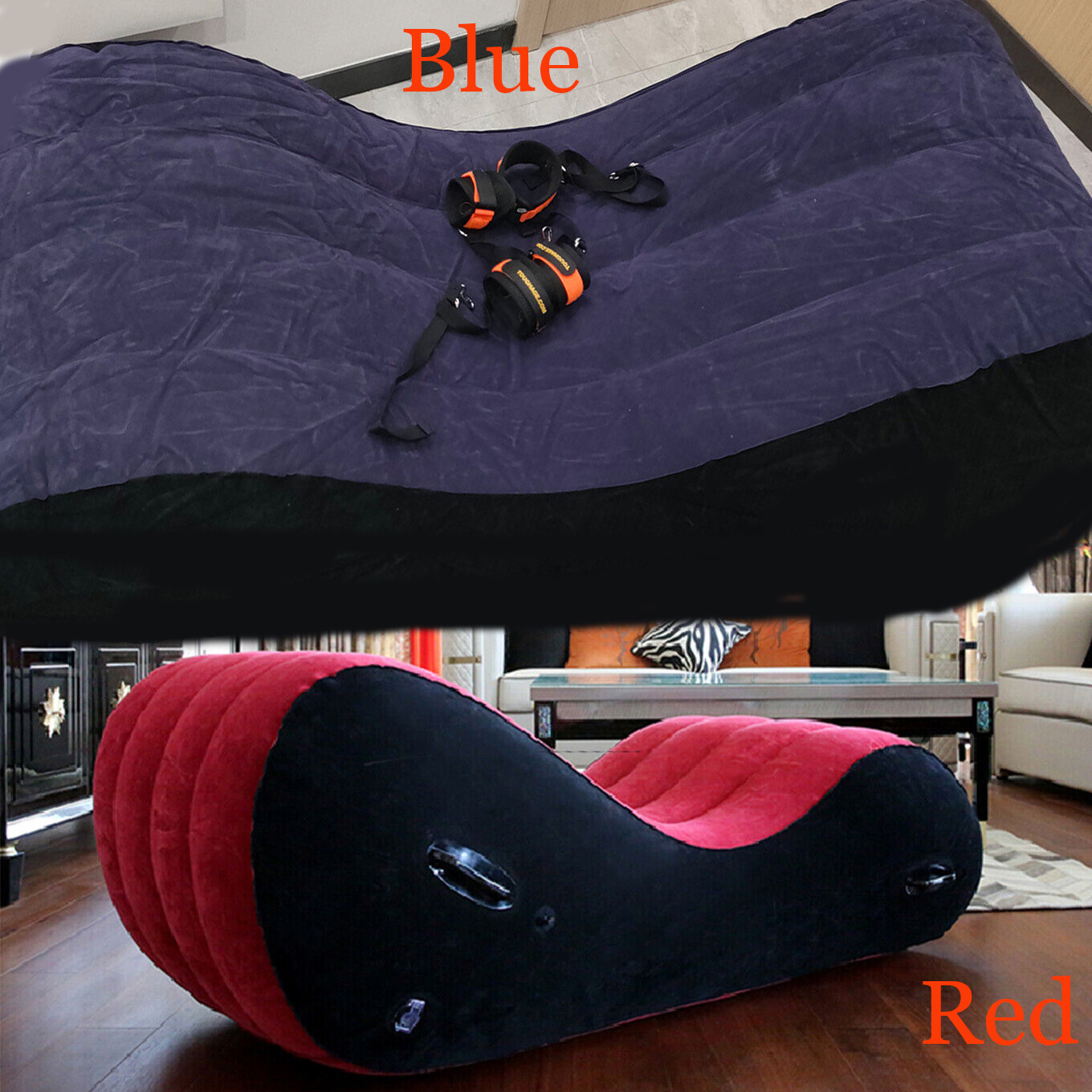 Sofa Sex Bed Inflatable Pillow Chair Adult Furniture cuffs Cushion for ...