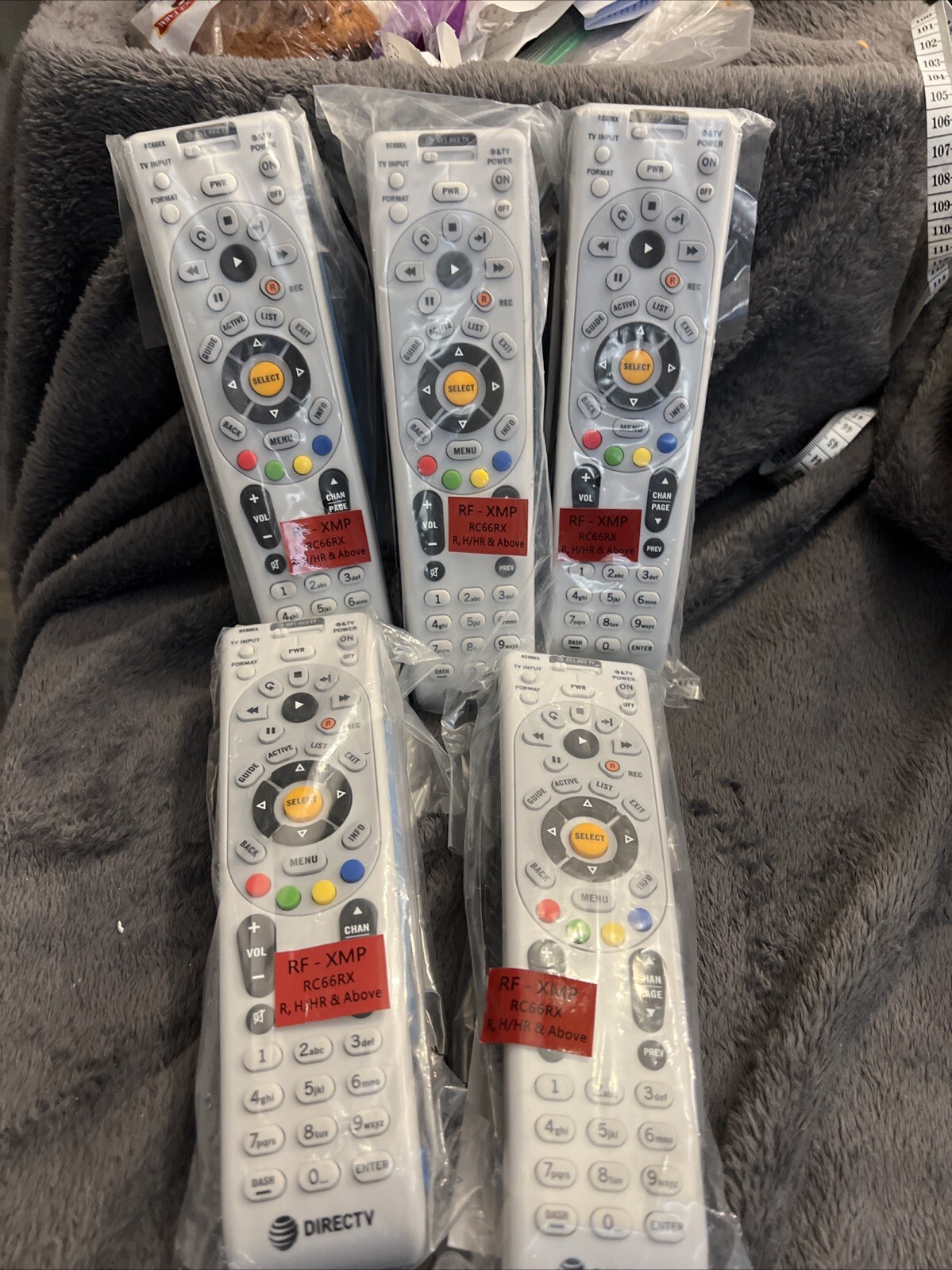 DirecTV RC66RX Lot Of 5 Brand New Universal IR/RF Remote RF-XMP ...