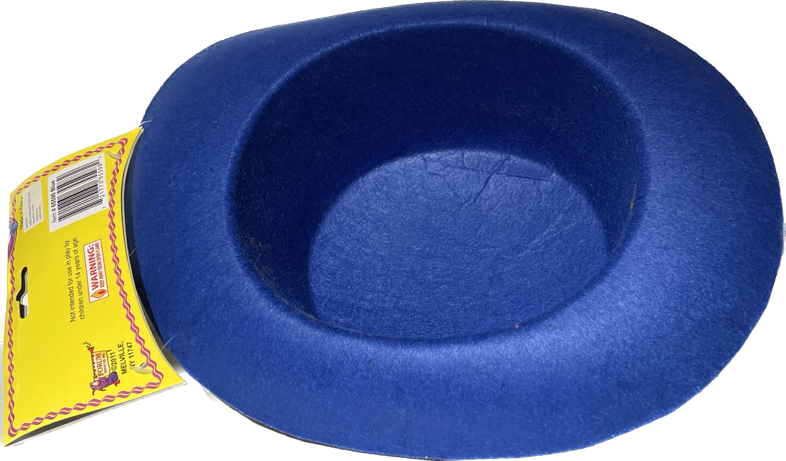 BLUE CLOWN DAISY DERBY HAT Costume Cap Funny Adult Bowler Yellow ...