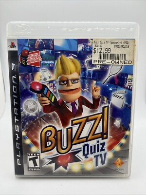 Buzz Quiz TV (Sony PlayStation 3, 2008) CIB With Manual 711719814528| eBay
