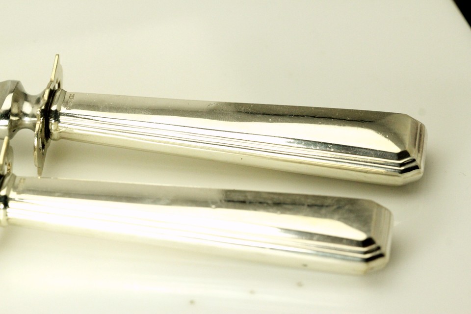925 Sterling Silver Weighted Handle Carving Set 180 Grams (ANT3123) | eBay