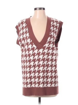 ANWND Women Red Sweater Vest S | eBay