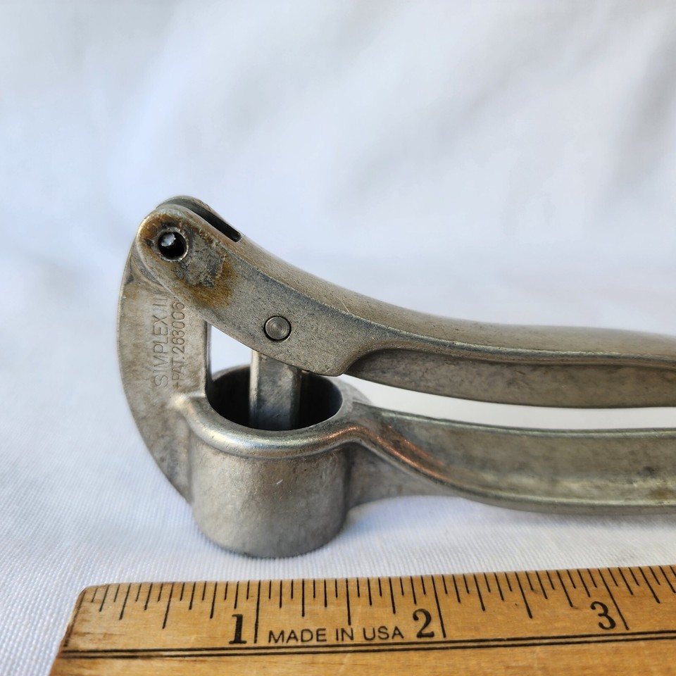 Vintage Simplex-Ritter Garlic Press Cast Aluminum 6” | eBay