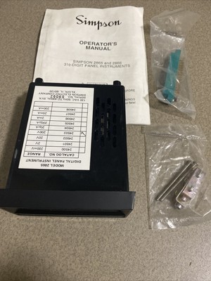 Panel Meters - Simpson Meter