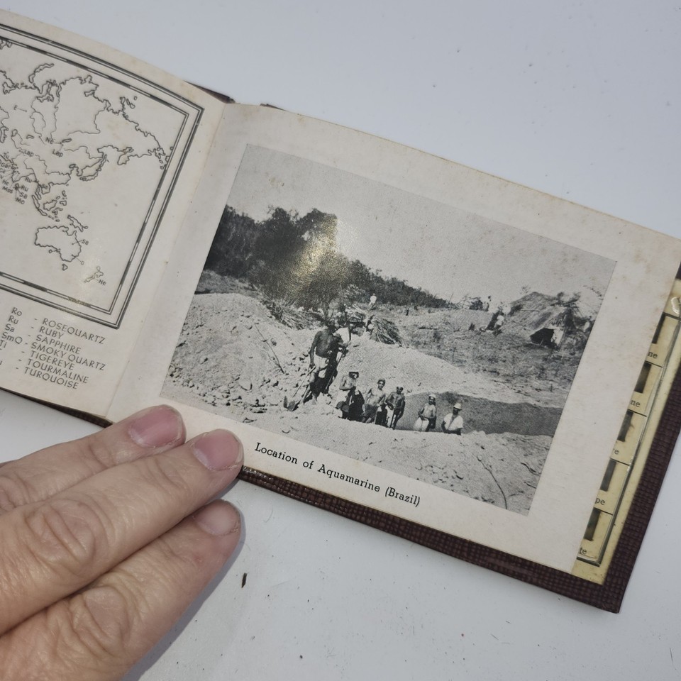 Vintage 30 Gemstones Rough Pocket Compendium samples collection ...