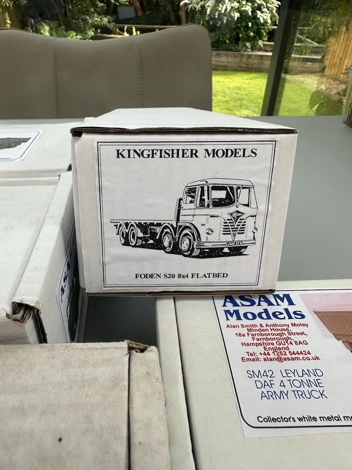 ASAM model kits foden layland daf milatry kingfisher 1/50 alan smith models | eBay