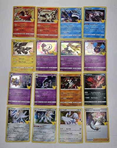 Pokémon TCG Celebrations 25th Anniversary Holo Rare Lot of 16 Cards ...