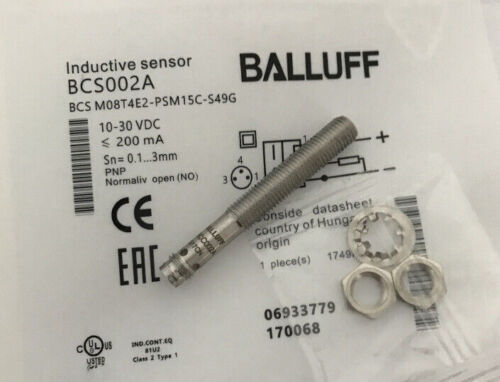 1PCS NEW FOR BALLUFF Proximity Switch BCS002A BCS M08T4E2-PSM15C-S49G ...