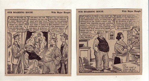 Our Boarding House w/ Major Hoople - 27 large comic panels, Complete ...