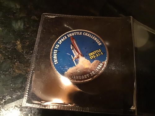 Kennedy Half Dollar Colorized Space Shuttle Challenger Commemorative ...