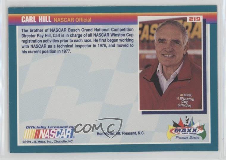 1994 Maxx Premier Series Carl Hill #219 | eBay