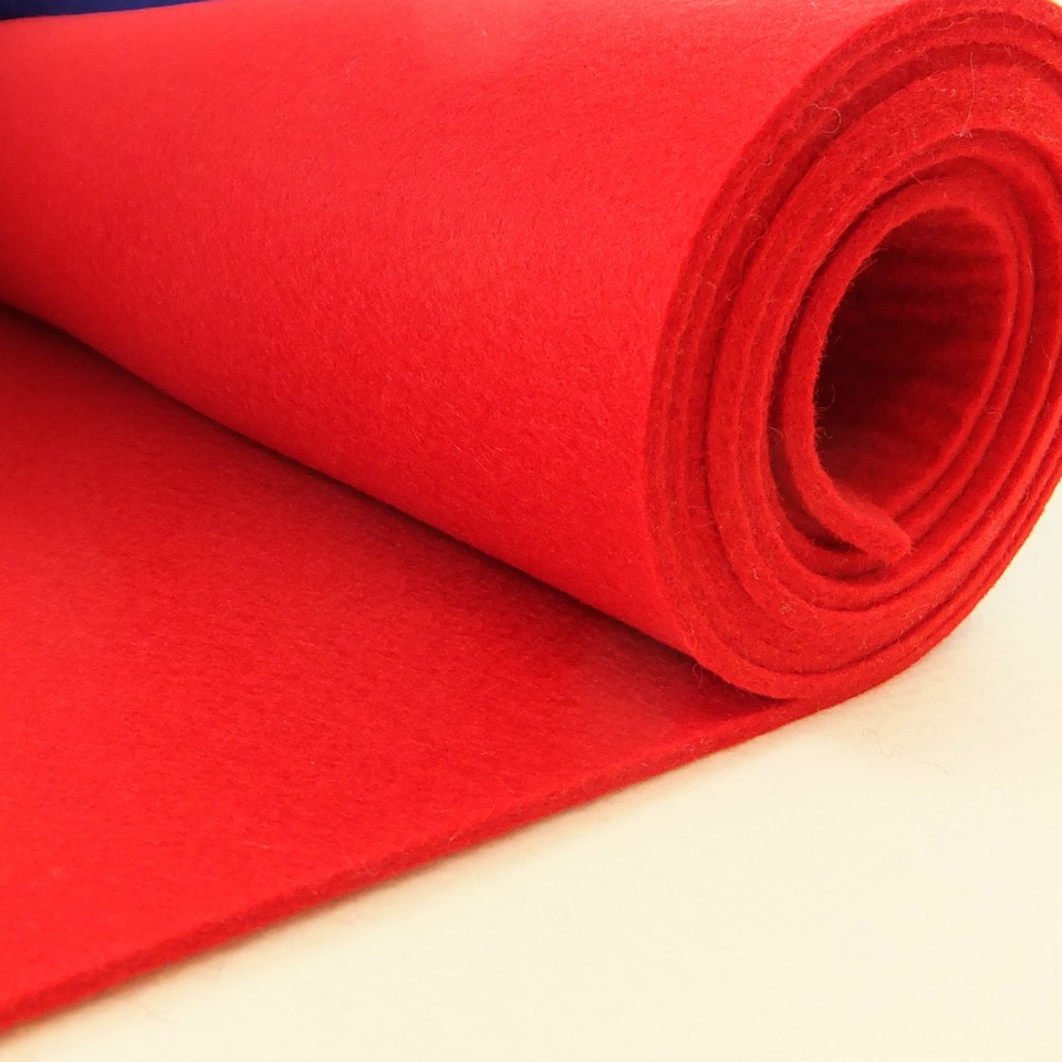 3mm - 4mm thick pressed 100% Wool Felt 60cm wide per 0.5 metre & sheets ...